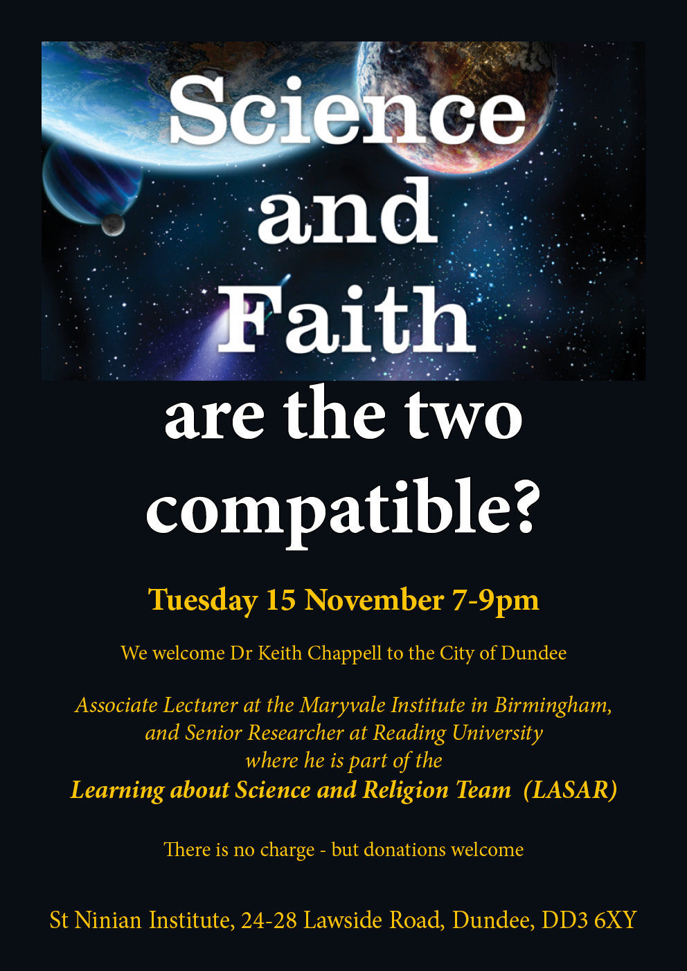 Science and Faith talks – Keith Chappell | DIOCESE of DUNKELD
